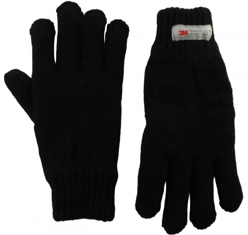 HeatGuard Insulated Kids Gloves in Black